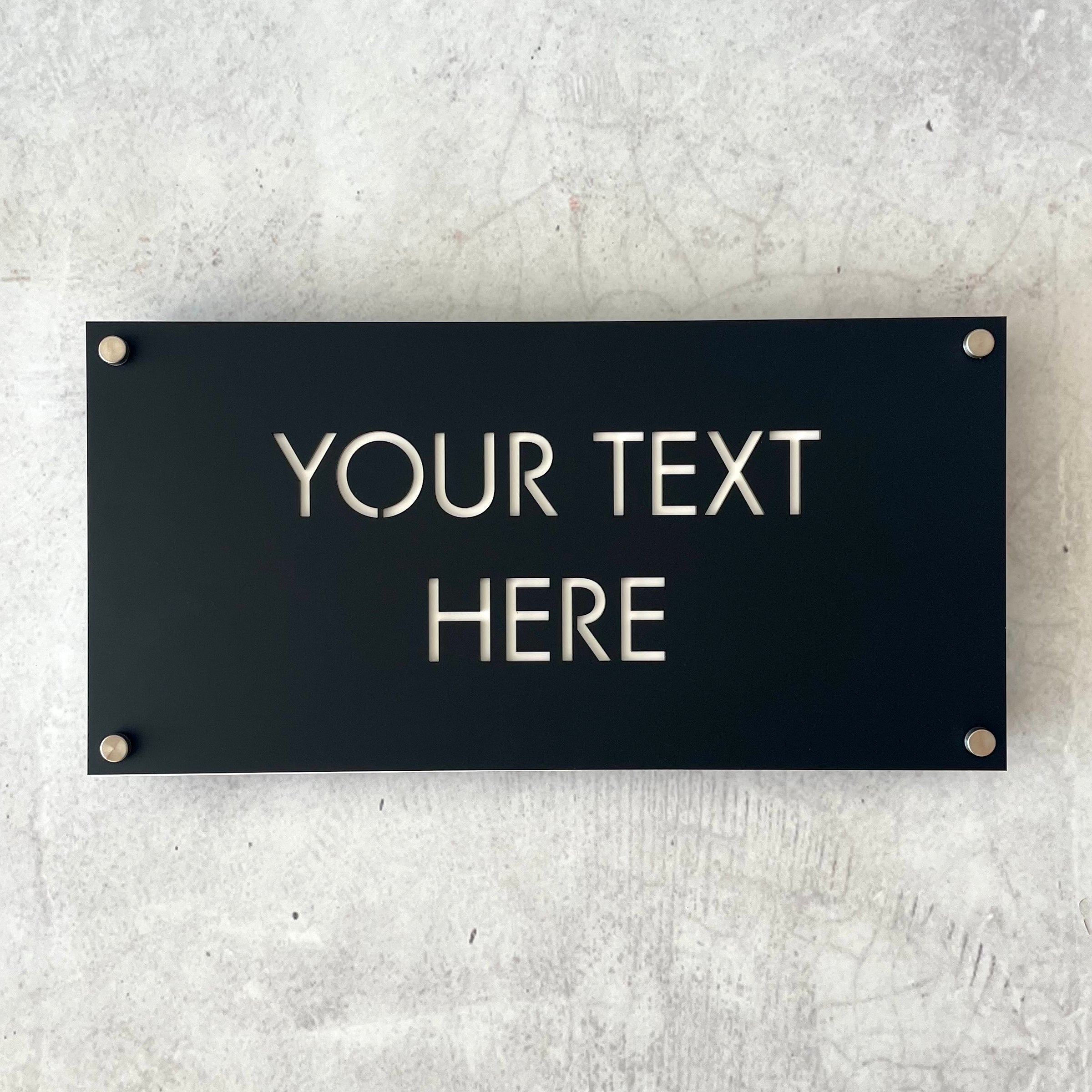 Custom Acrylic Signs - Custom Text Signs | Beam Studio