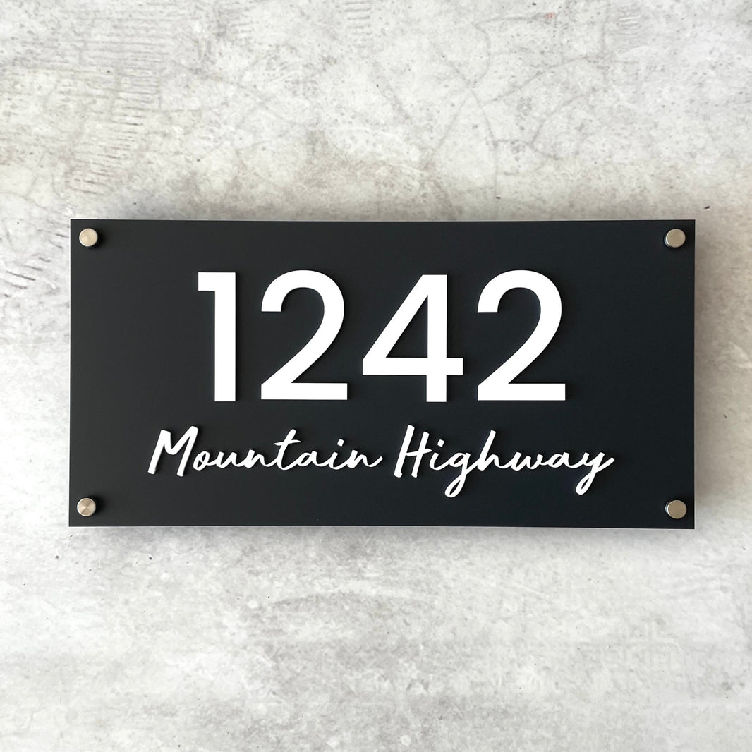 House Address Number Signs - Address Plaques | Beam Studio