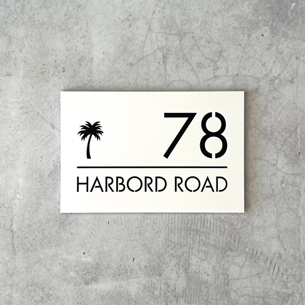 House Address Number Signs - Address Plaques | Beam Studio